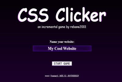 CSS Clicker - Play Online